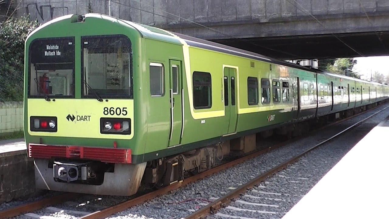 Irish Rail 8520/8500 Class Dart Train - Raheny Station, Dublin - YouTube