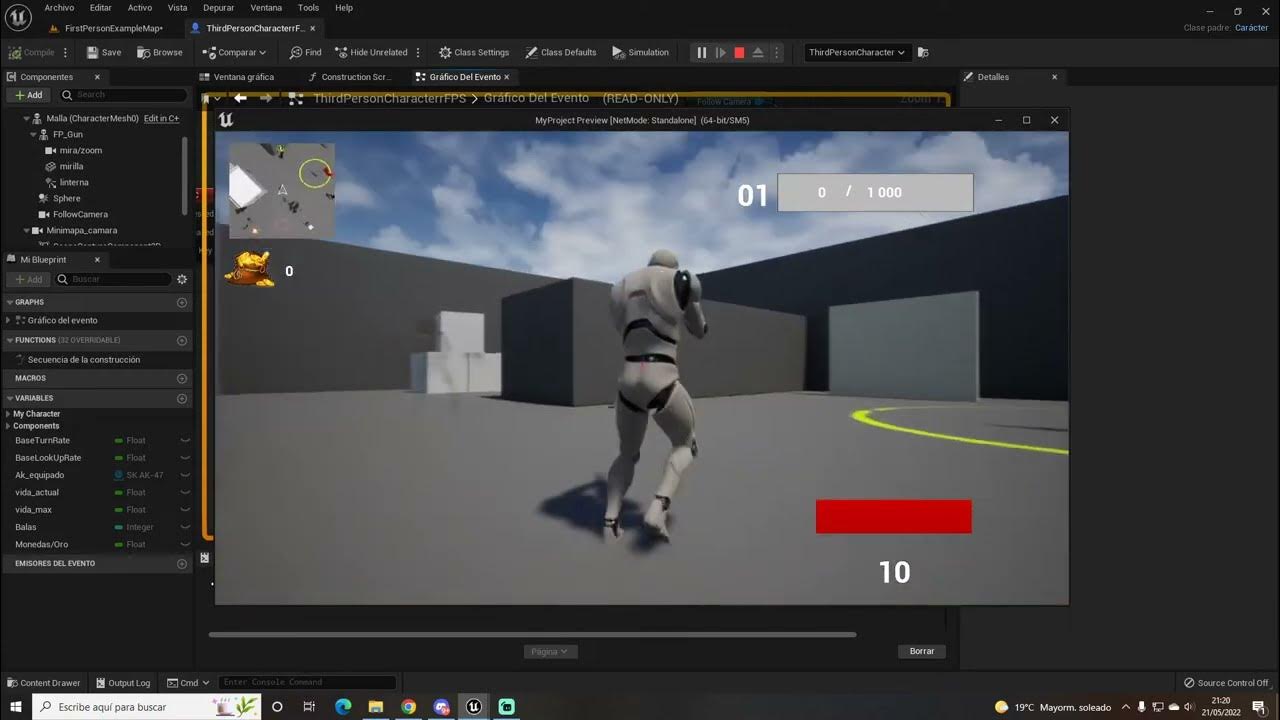 Cómo alternar cambiar entre cámaras FPS/TPS - Unreal Engine 5 - YouTube
