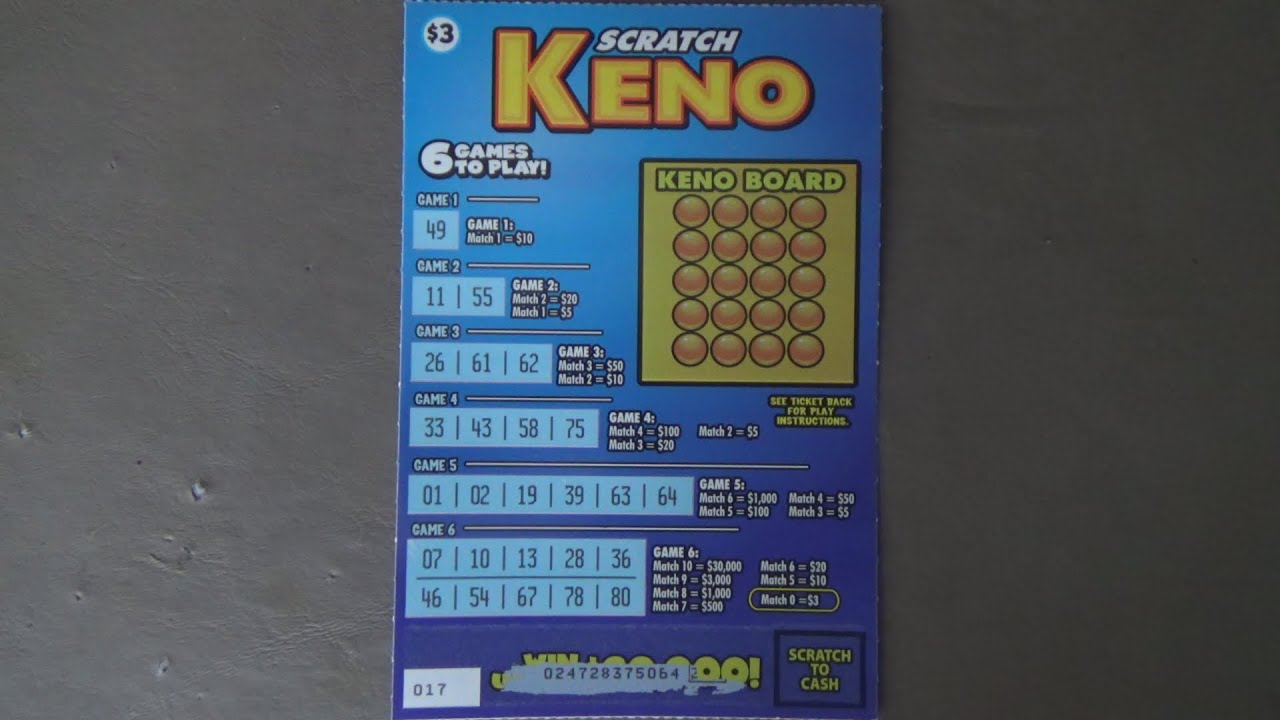 Welby's Winning Tickets 328 - $3: Scratch Keno - YouTube
