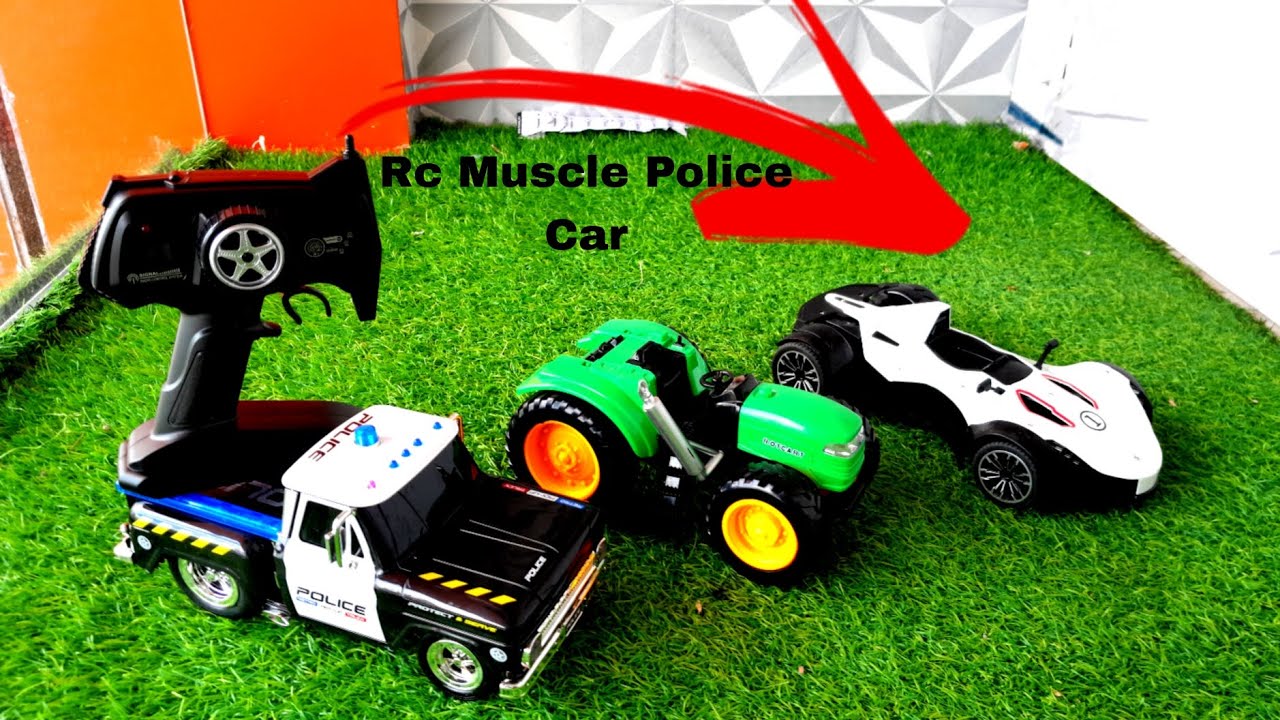 Remote Control Muscle police car vs formula f1 RC car unboxing And ...