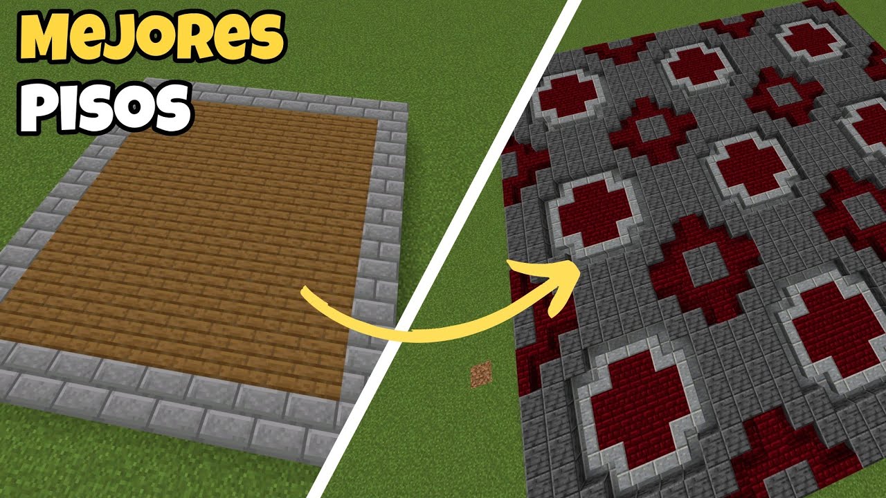Cómo construir mejores PISOS en Minecraft - YouTube
