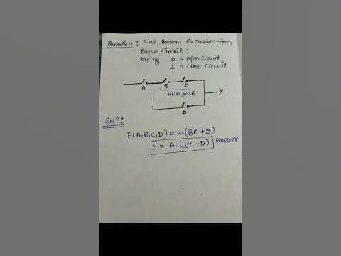 Find Boolean Function From Given Switch Circuit - YouTube