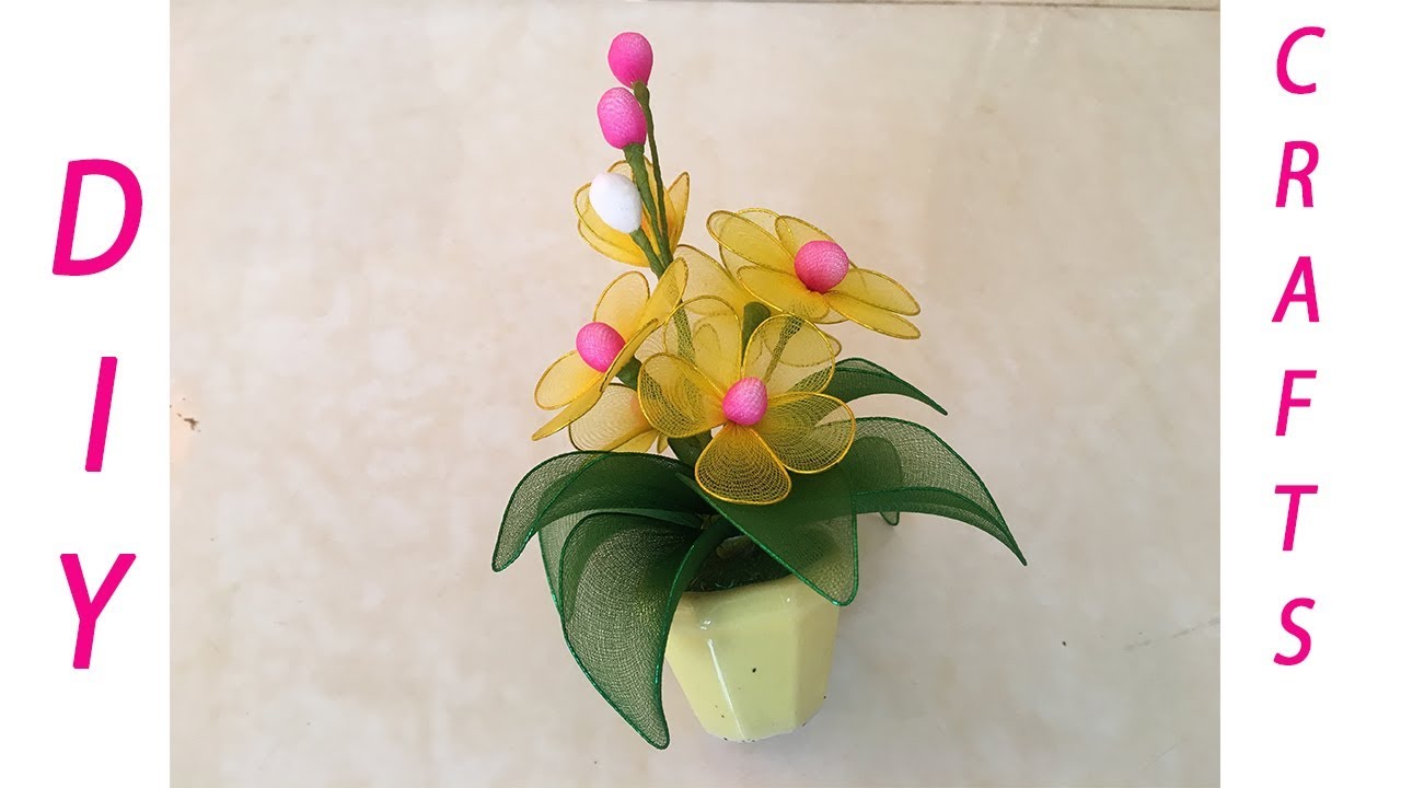How To Make Stocking Flowers Easy DIY Flowers YouTube how-to-make-stocking-flowers-easy-diy-flowers-youtube