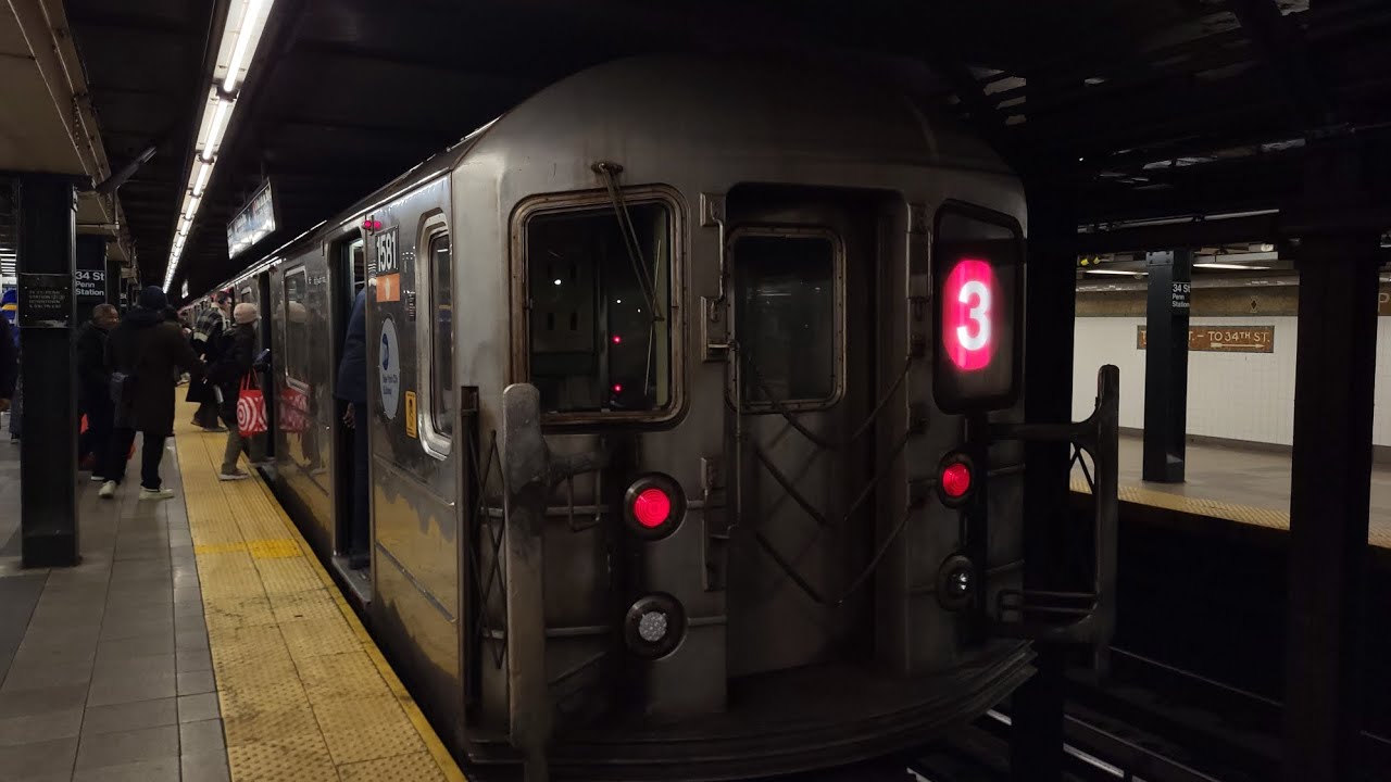 MTA New York City Subway: New Lots Avenue Bound R62 3 Train @ 34th ...