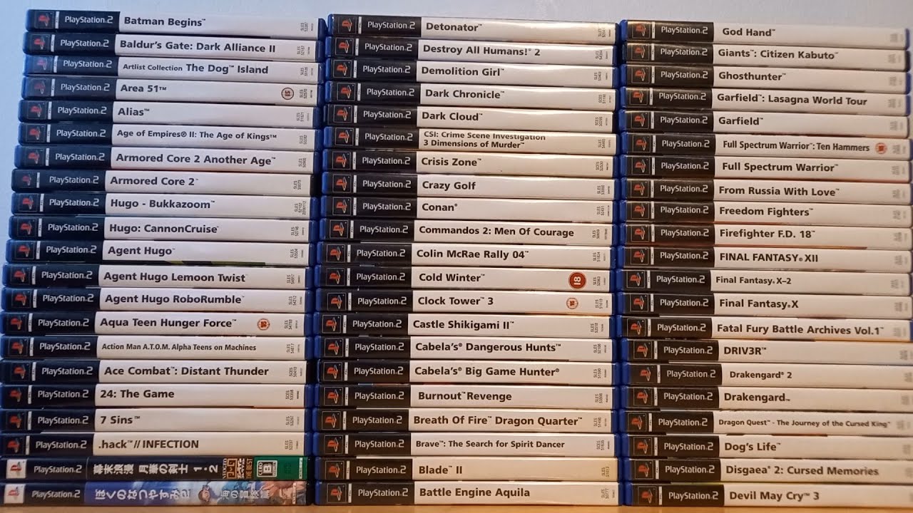 Huge PS2 collection (300+ games!): BACKLOG PART 1 - YouTube