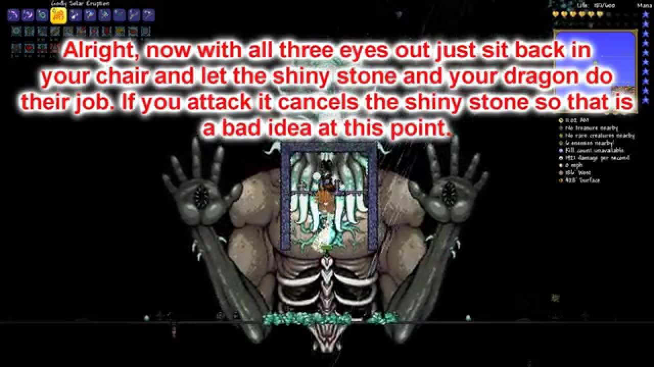 Terraria - How to beat Moon Lord - Expert mode - No healing potions ...