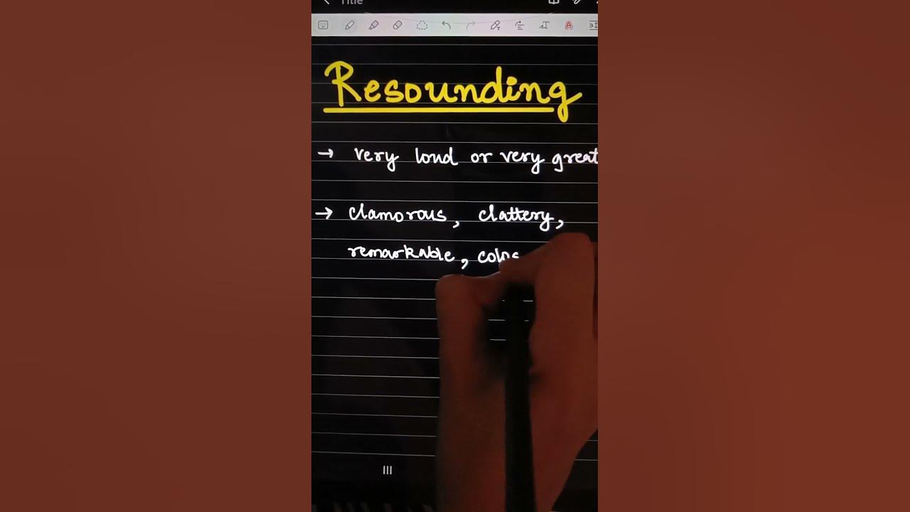 Meaning Of Resounding vocabulary shorts YouTube meaning-of-resounding-vocabulary-shorts-youtube