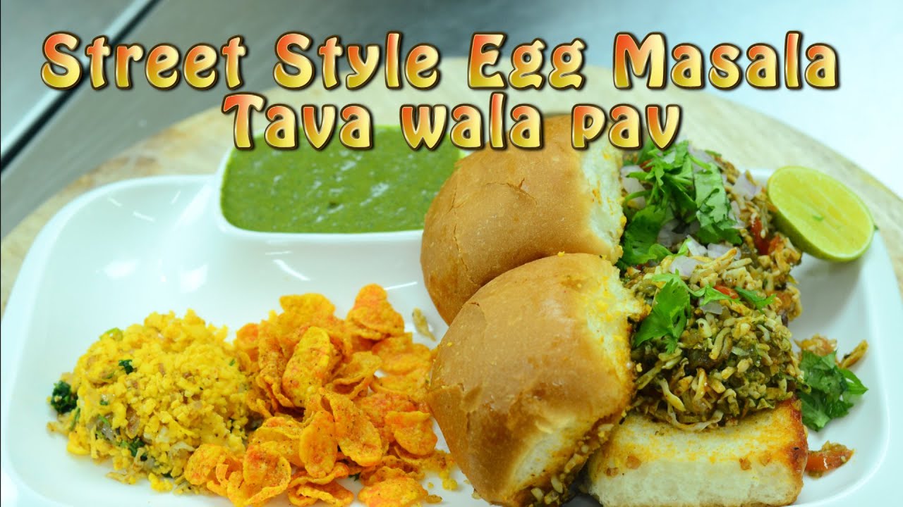 Egg and Indian Bread - Anda Pav - Street Style Egg Masala Tava pav ...