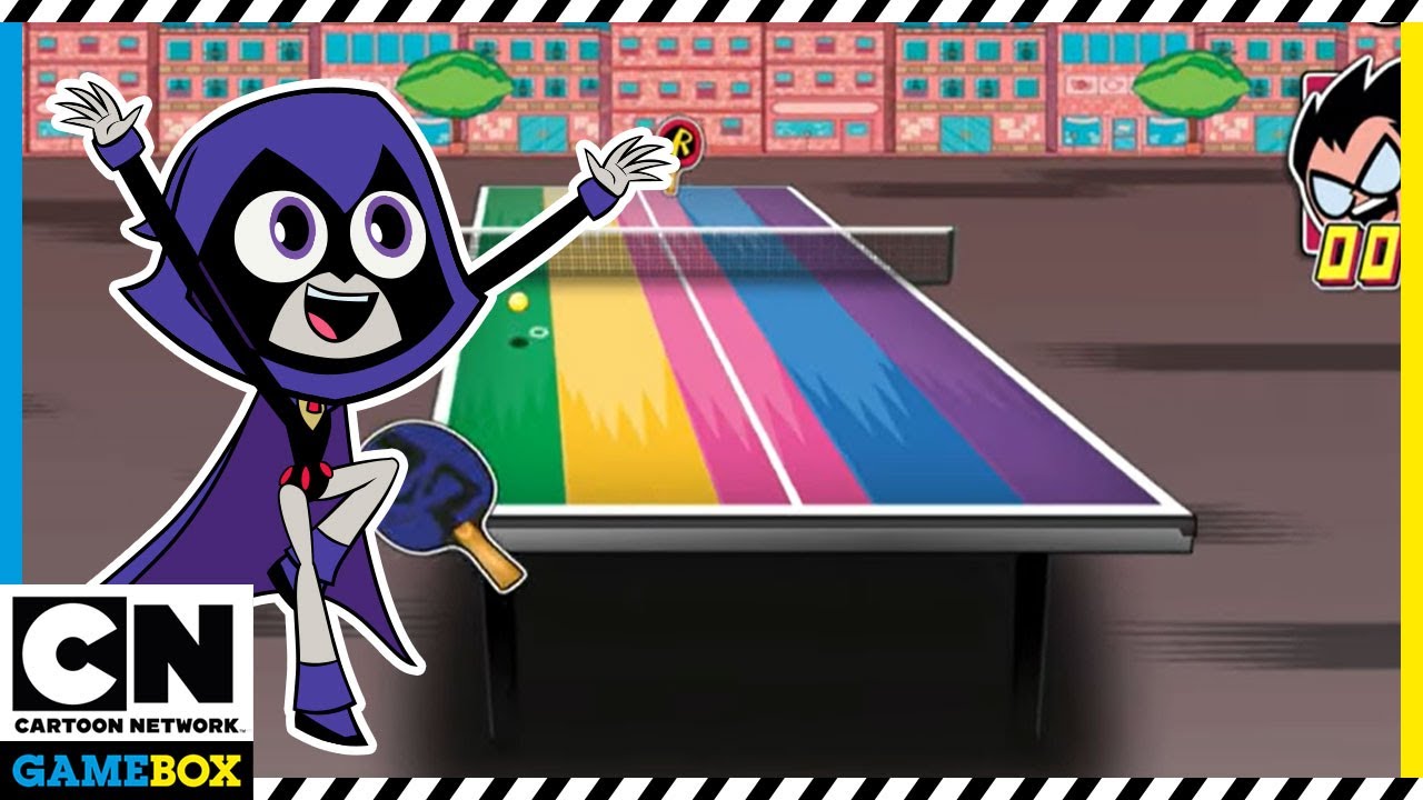 Teen Titans Go GamePlay | Table Tennis Ultra Mega Tournament - Raven ...