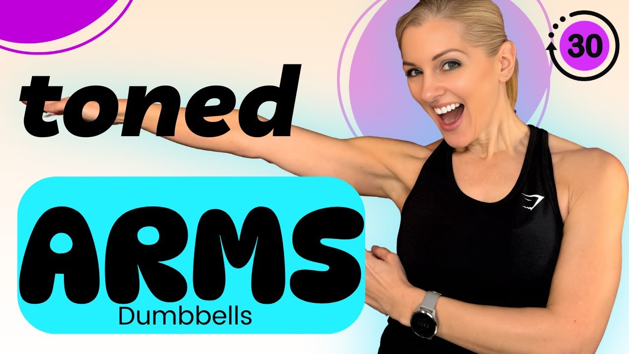 💪 30-Minute Toned Arms Workout with Dumbbells! 💪 - YouTube