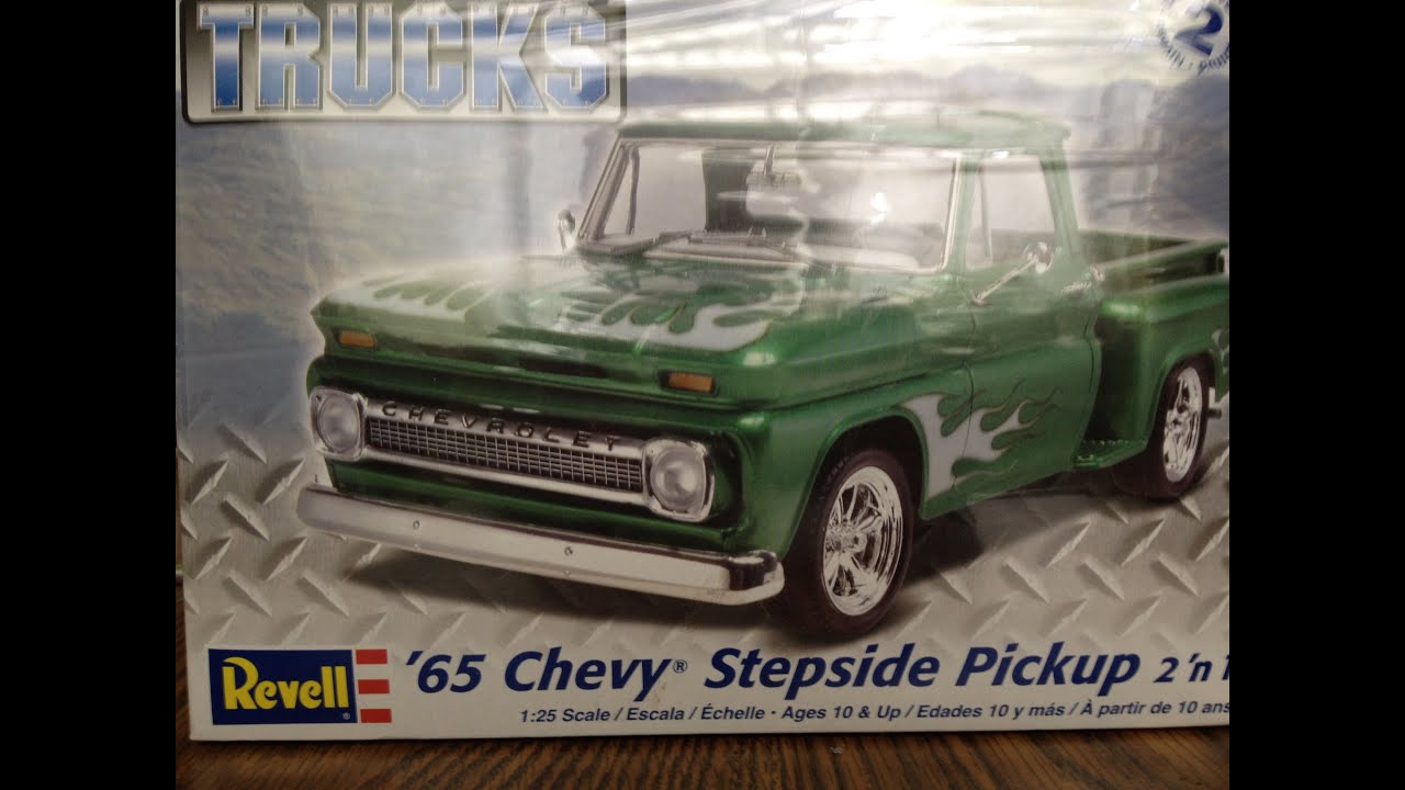 Revell 65 Chevy Stepside Pickup Chop build - YouTube
