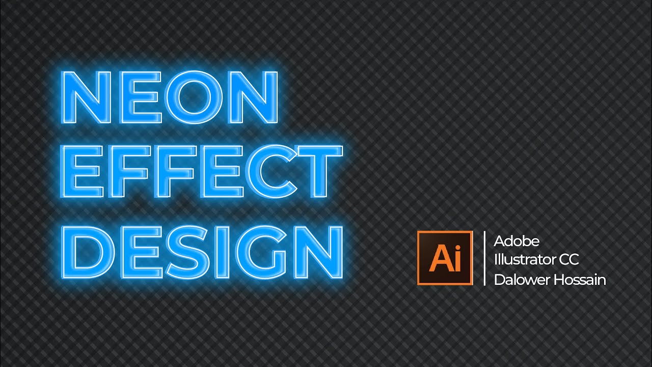 How To Create Neon Effect In Illustrator Adobe Illustrator Tutorial YouTube How To Create Neon Effect In Illustrator Adobe Illustrator Tutorial YouTube