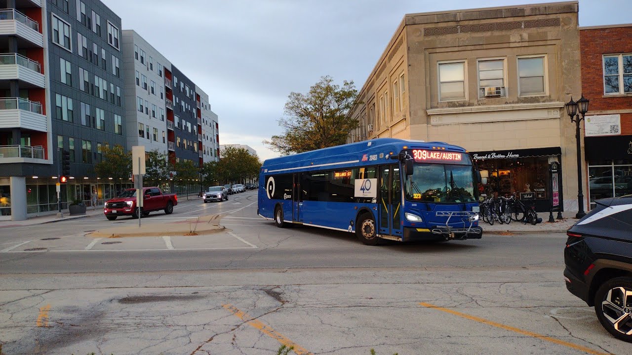 Pace 2020 New Flyer XD40 20483 on Route 309, to Lake/Austin Green Line ...