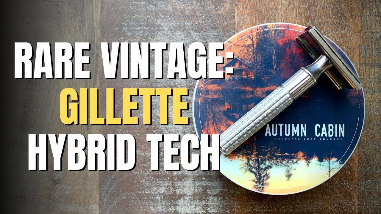 Gillette Hybrid Tech - A Rare Vintage Safety Razor - YouTube