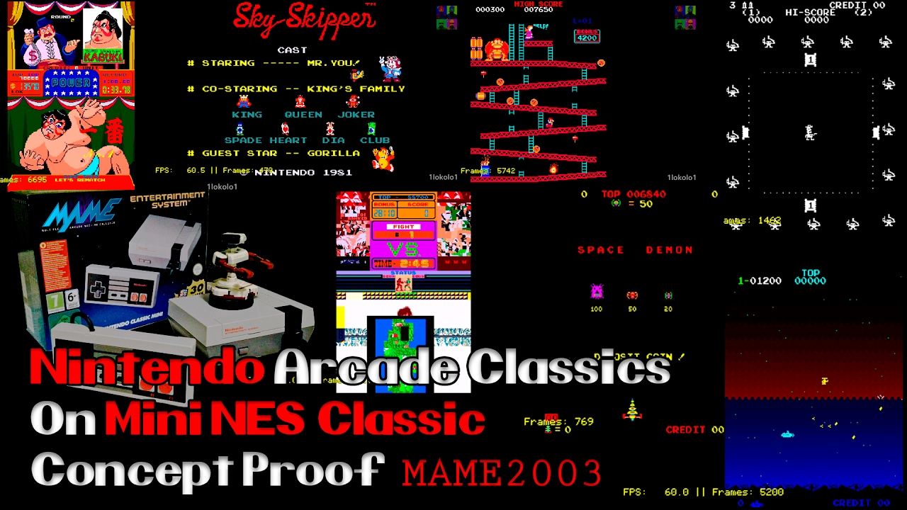 Nintendo Arcade Classics on Mini NES Classic | Hakchi2 + RetroArch ...