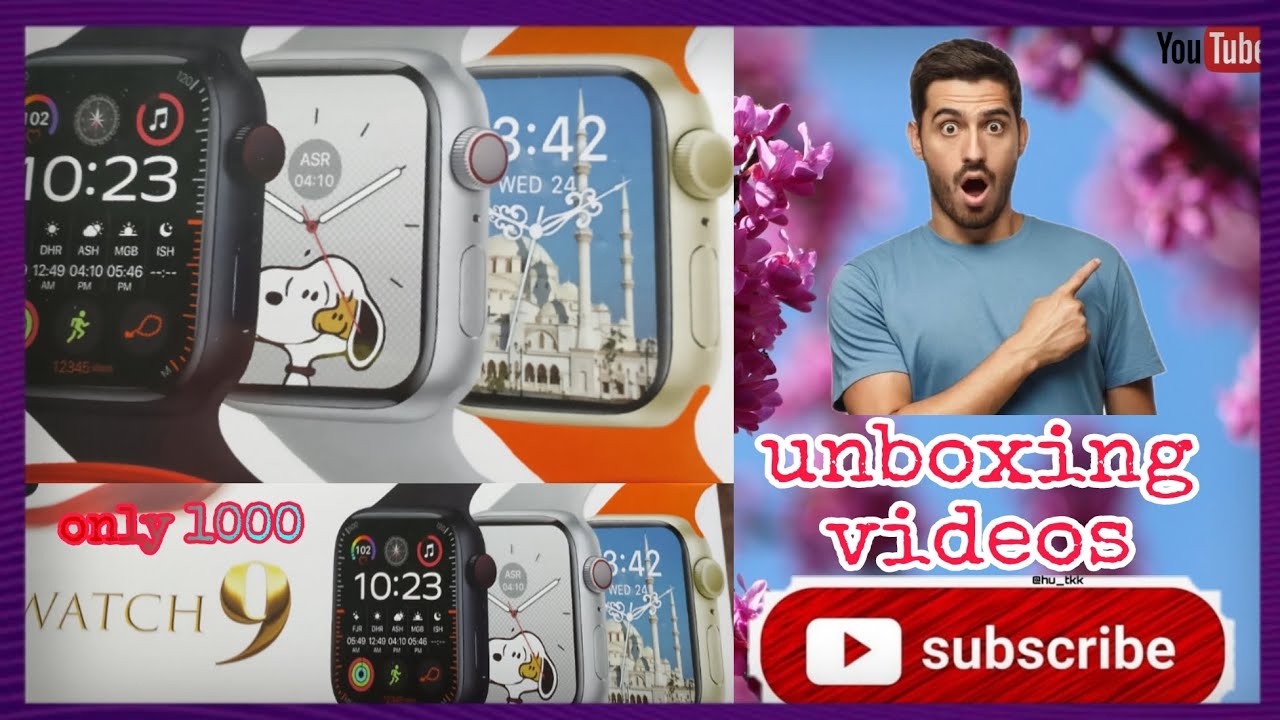 Smart Watch ⌚ Unboxing Video||ultra smart watch unboxing video || Full ...