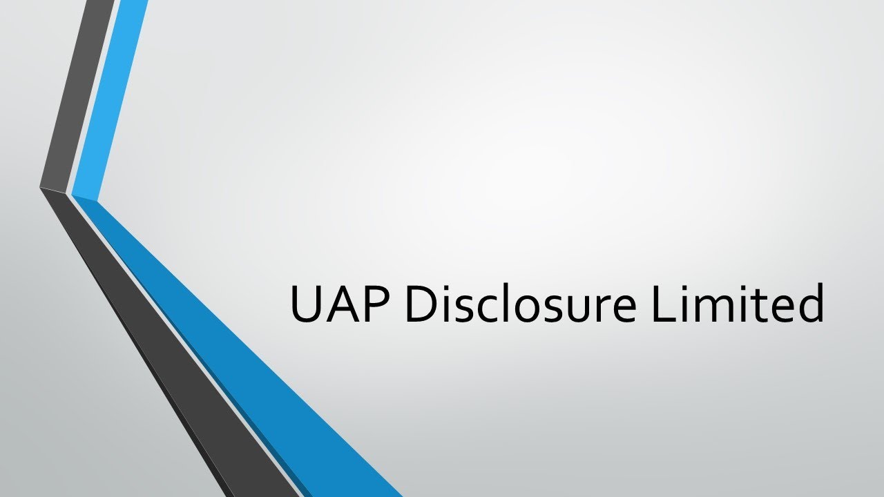 UAP Disclosure Limited - YouTube