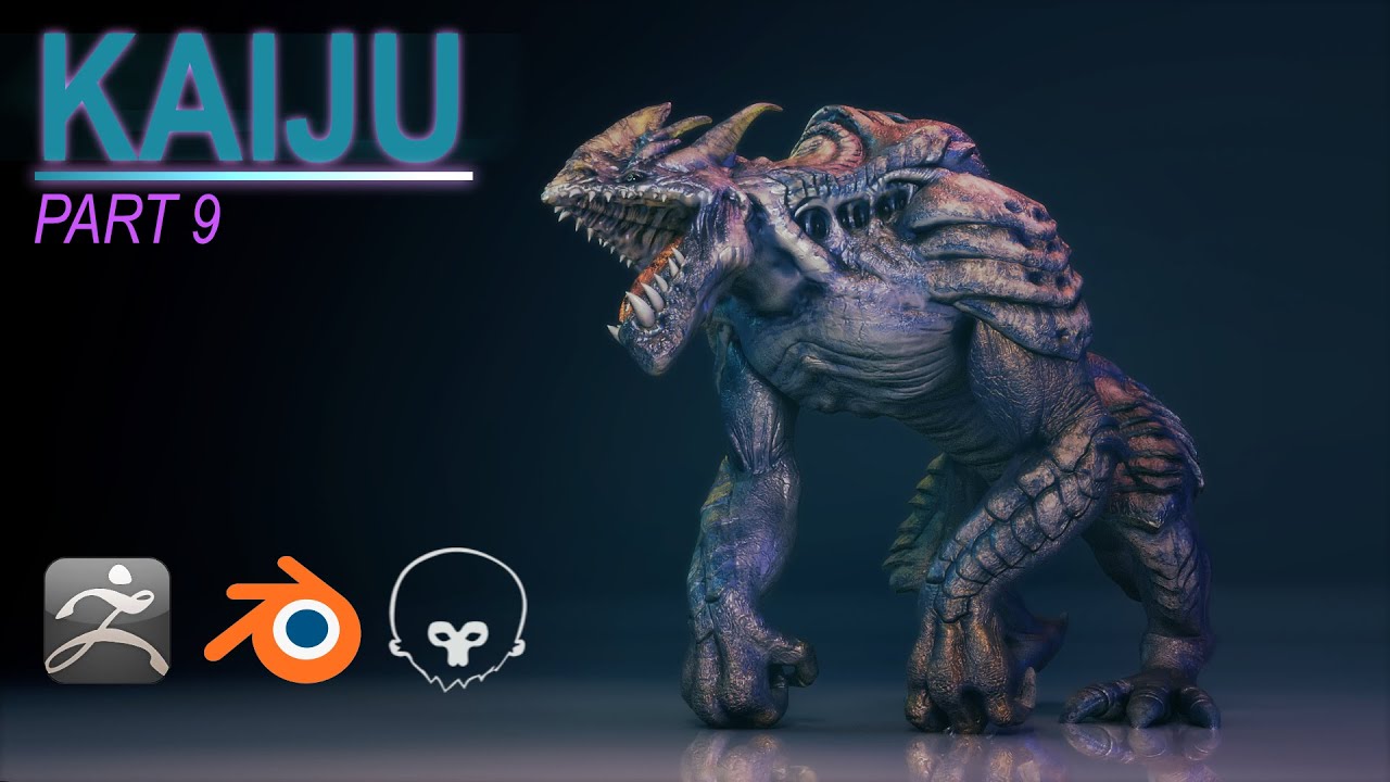 Zbrush Sculpt Kaiju Part 9 - YouTube
