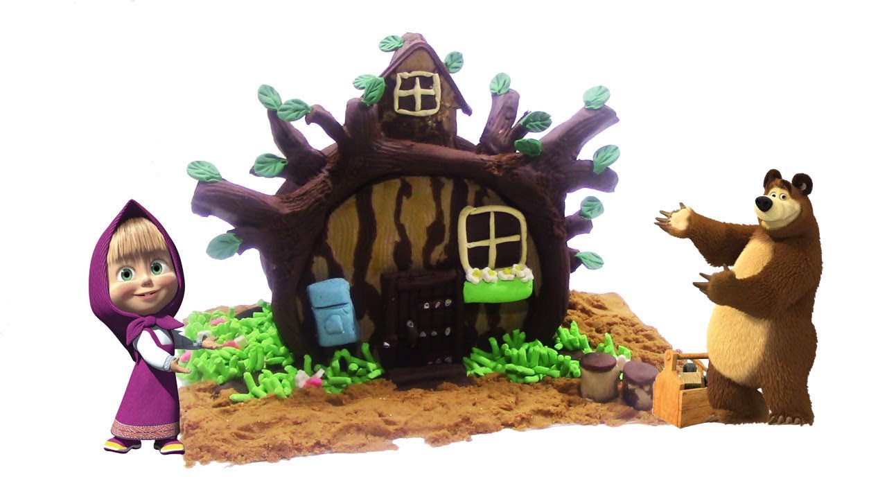 How to Make Masha and The Bear House with PlayDoh - DIY Masha and The ...