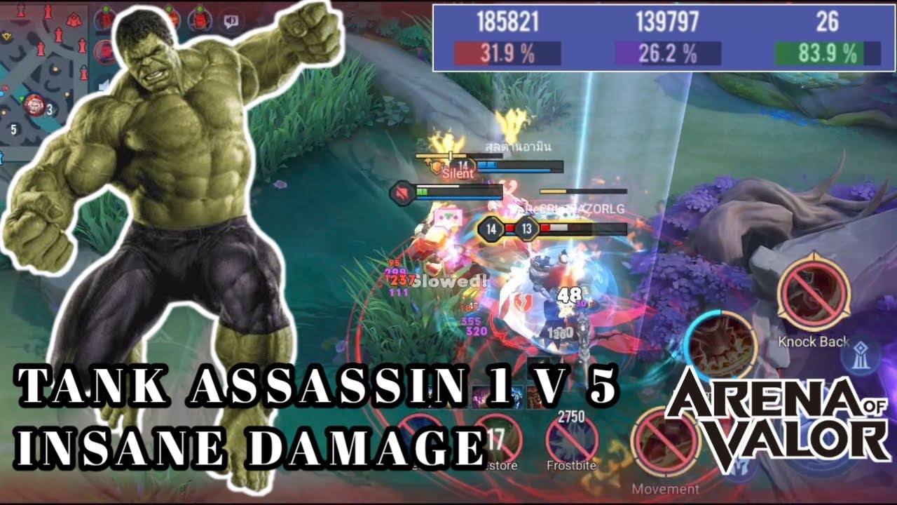 Tank Assassin Arena Of Valor 1 V 5 | Tips & Trick Insane Damage | RoV ...