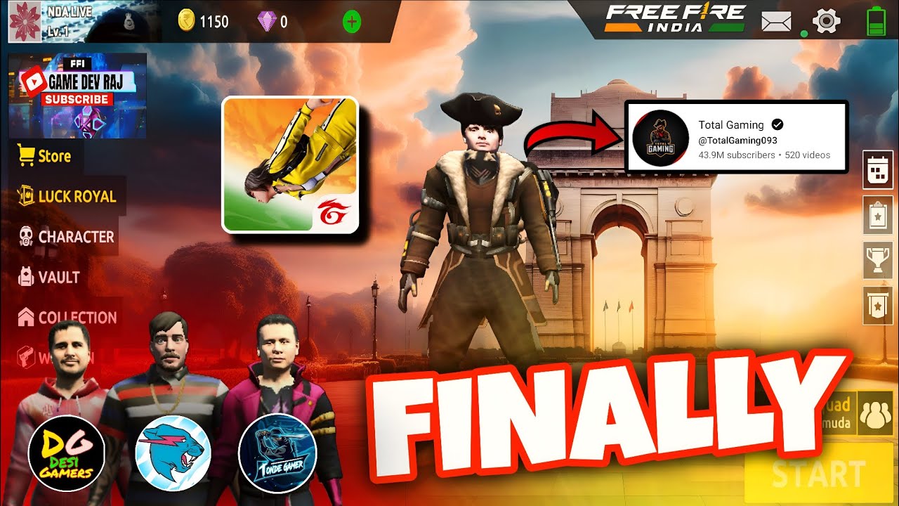 Free Fire India 🇮🇳 Gameplay🎯 || I Play Free Fire India 🎮 • Finnally ...