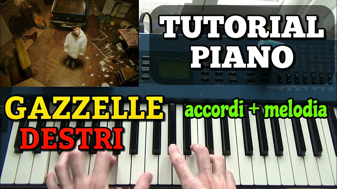 Gazzelle - Destri | TUTORIAL PIANO - YouTube