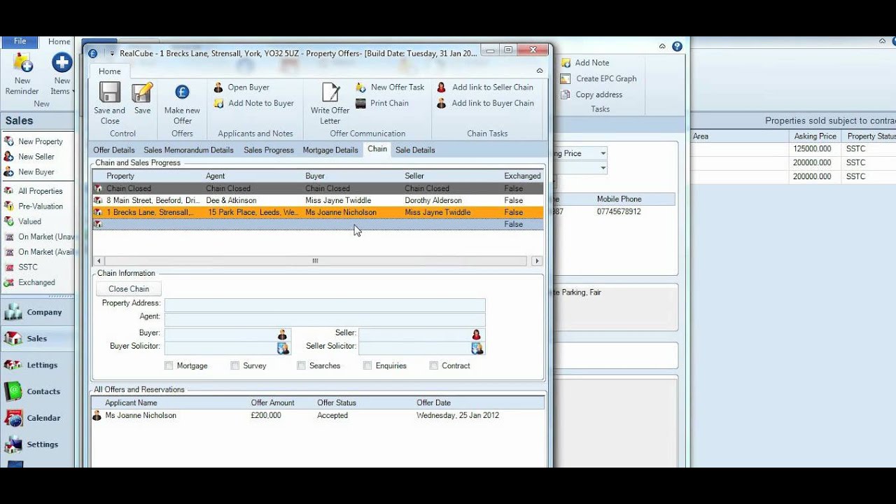 Software for Estate Agents | Chain | Realcube - YouTube