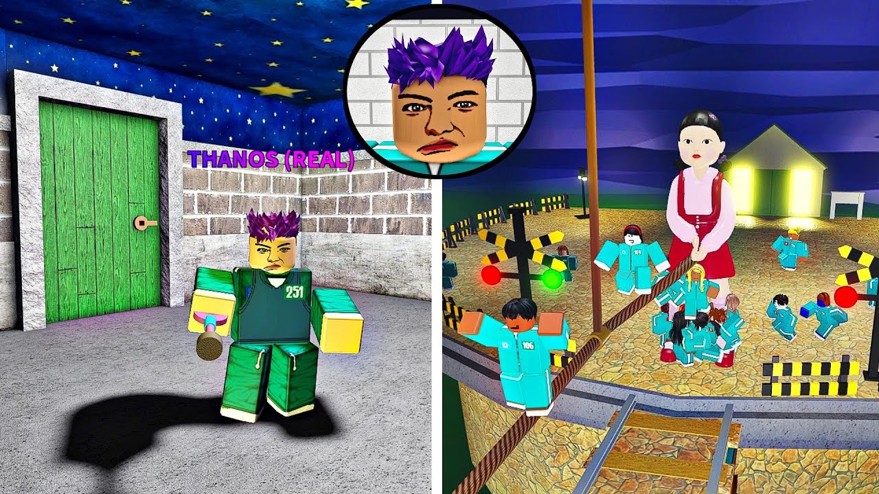 Squid Game but with NPCs - *NEW* THANOS (Season 1,2 & 3 Games) - Roblox ...