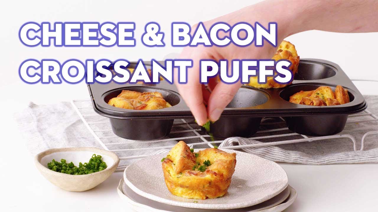 Cheese And Bacon Croissant Puffs Youtube