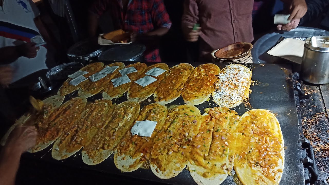 Bulk Dosa Making at Famous Anna Dosa | Indian Street Food | South ...