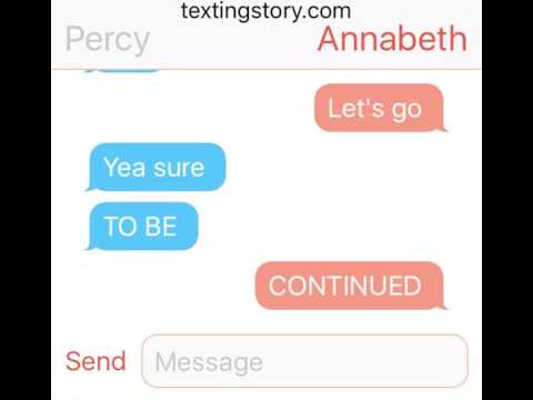 Percabeth Texting Before Couple - YouTube