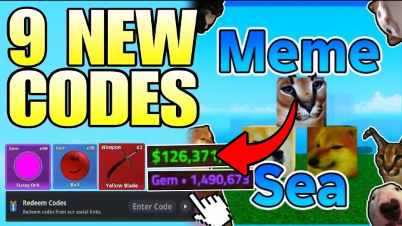 UPDAT ⚡ MEME SEA CODES IN AUGUST 2024 | ROBLOX CODES AUGUST 2024 - YouTube
