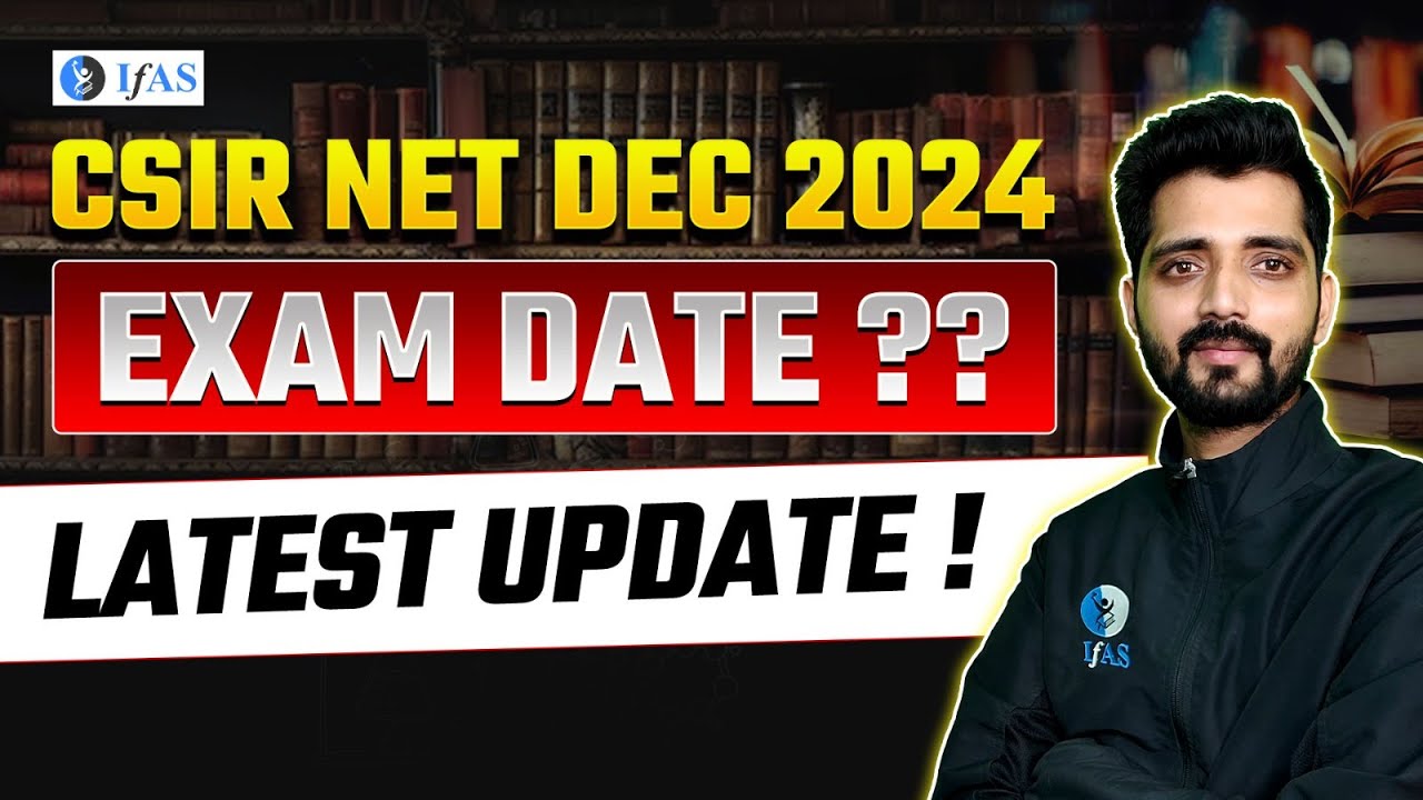 CSIR NET Chemical Science Exam Date 2024 - Expected Dates! - YouTube