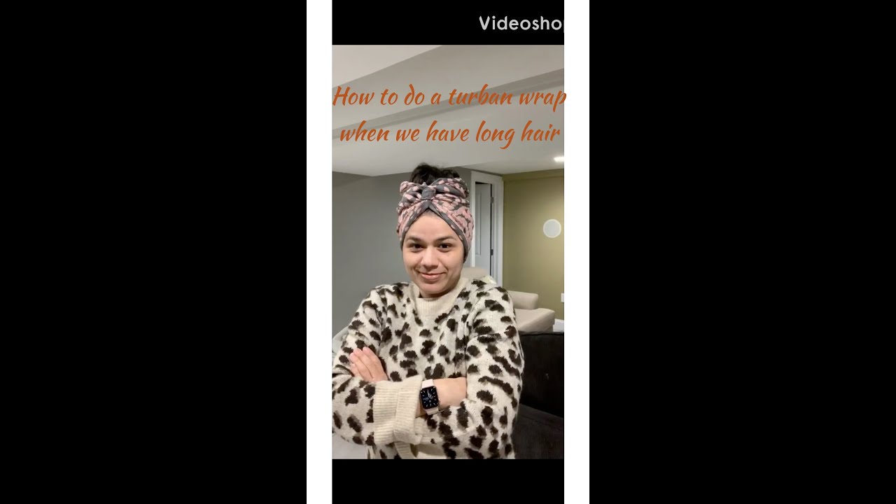 How to do a turban wrap hairstyle for very long hair/ como hacernos un ...