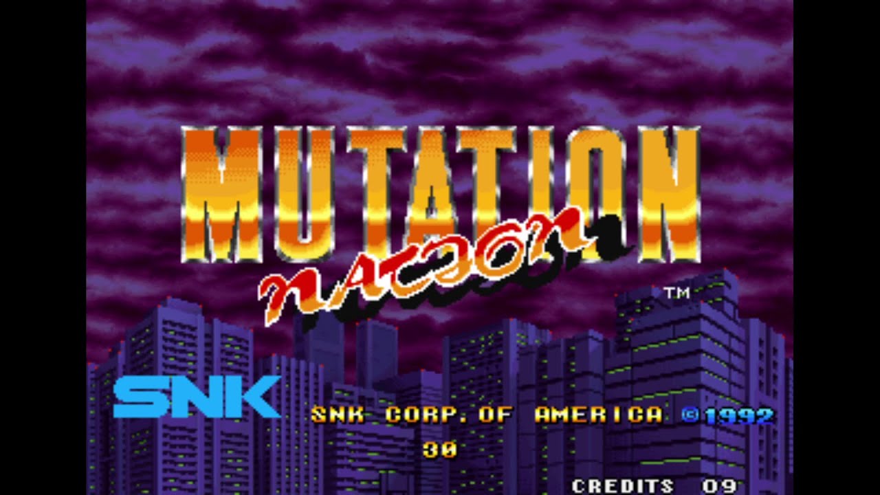 Mutation Nation Arcade Game, SNK 1992, playthrough - YouTube