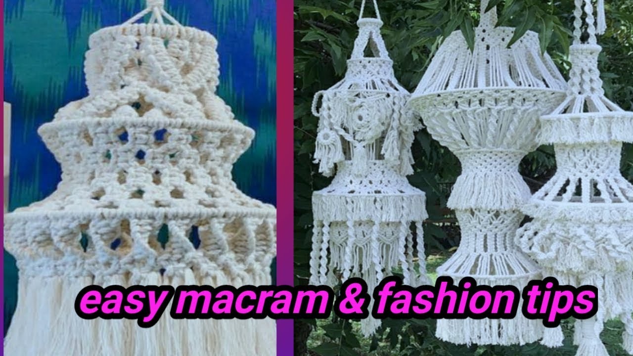 New macrame jhumar design - YouTube