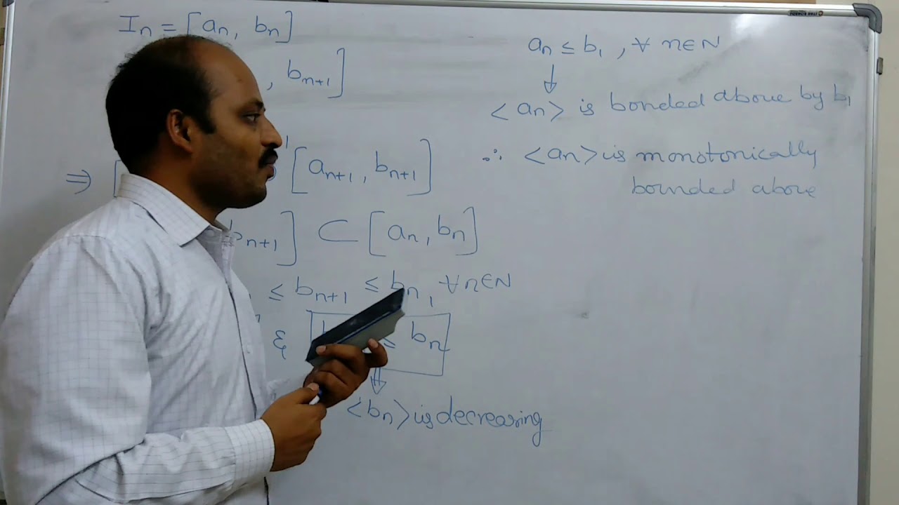 Real Analysis Sequences 21 Nested Interval Theorem Youtube