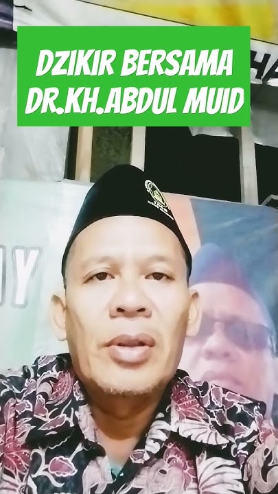 Zikir bersama Dr.KH.Abdul Muid - YouTube
