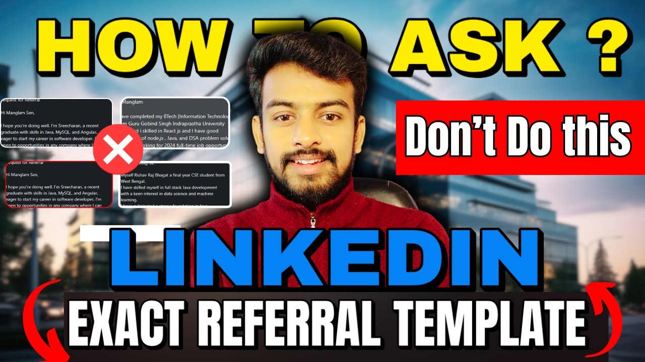 How to Ask Referral On Linkedin ? Exact Referral Template | Linkedin ...