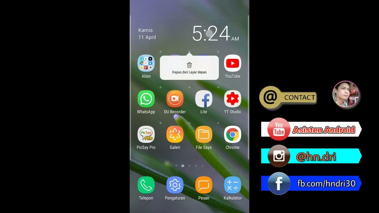 Cara menampilkan waktu dan tanggal di layar depan android - YouTube