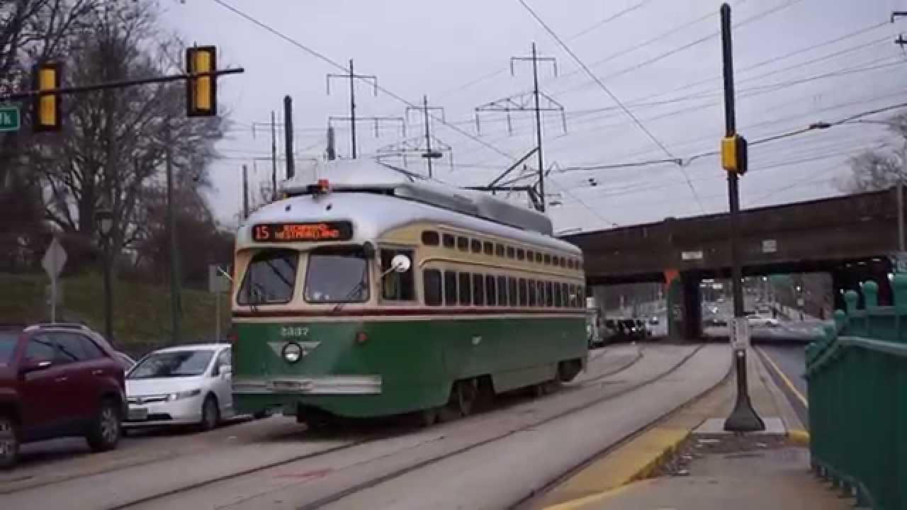 Septa Route 15 Streetcar at the Zoo - YouTube
