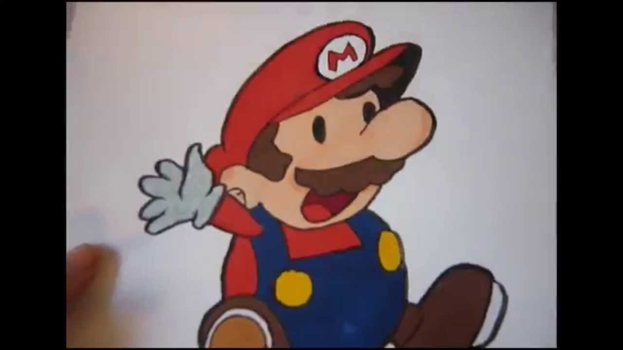 Speed Drawing: Paper Mario! - YouTube