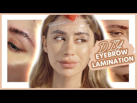 DIY BROW LAMINATION AT HOME TUTORIAL | brow lift, brow lamination - biibiibeauty - beauty hacks