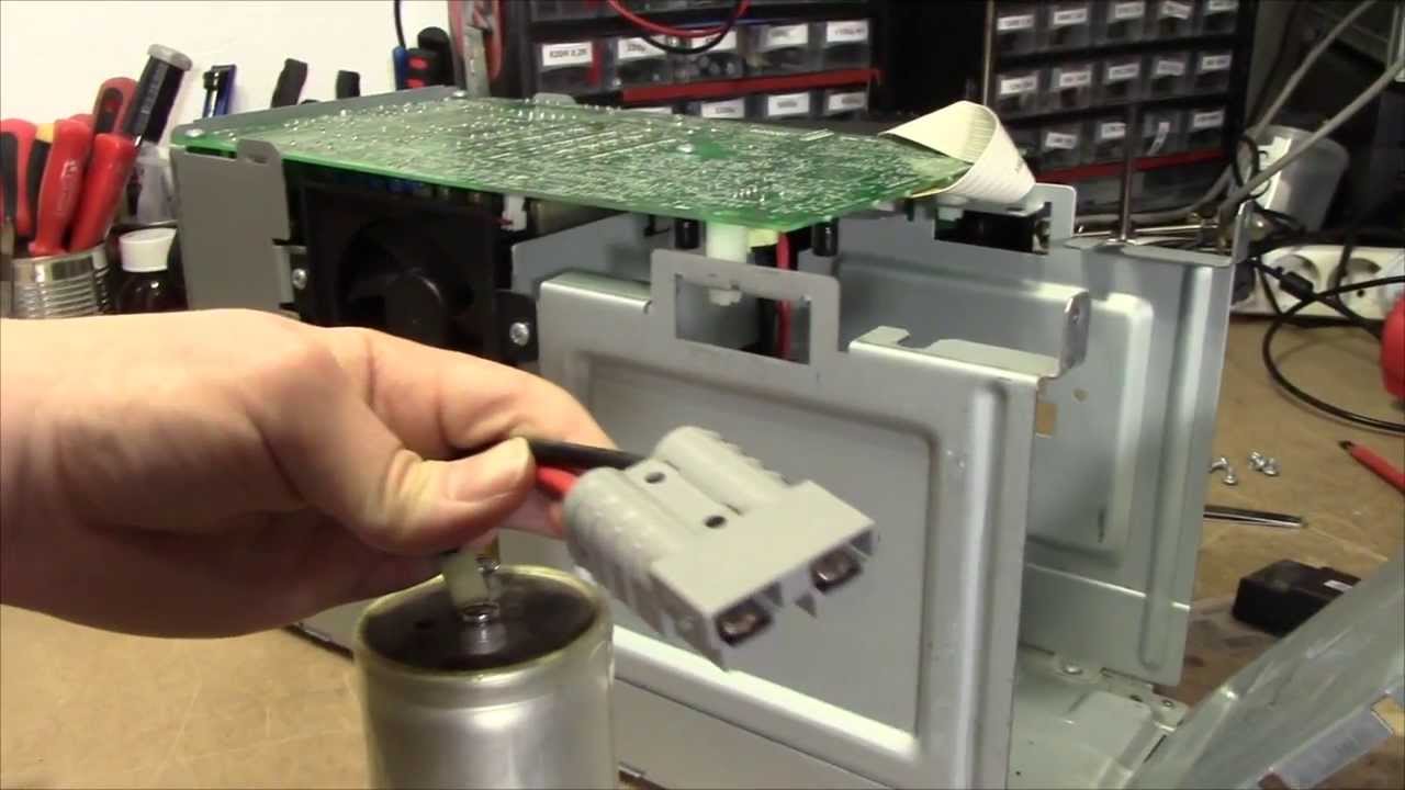 Removing swollen batteries from, and servicing a 1500 VA APC UPS - YouTube