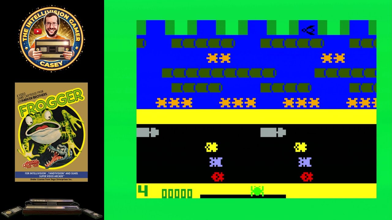 Intellivision Frogger - Original 125 - YouTube