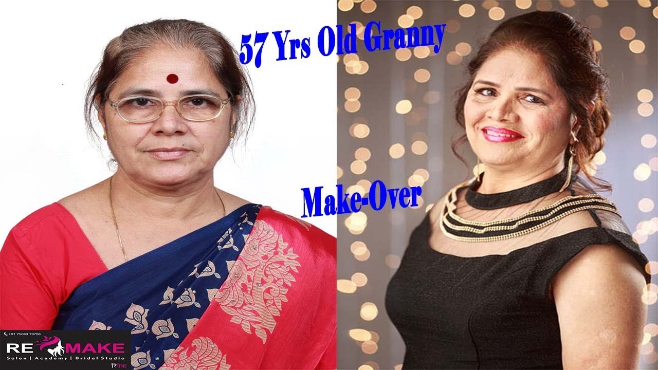 Glamorous Granny Salonex Competition 2019 | 57 Yrs Old Granny Make-Over ...