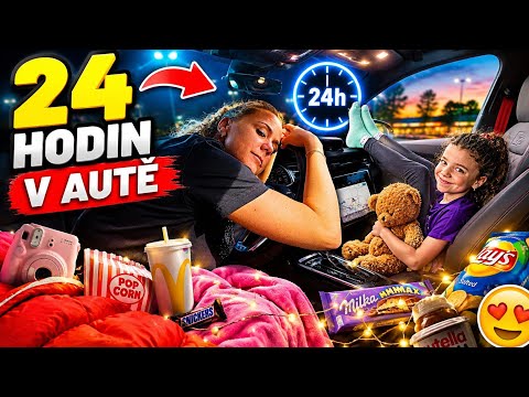 CHALLENGE 24 HODIN V AUTĚ - KAM JSME JELI?? KOHO NATÁLKA POZOROVALA Z AUTA??