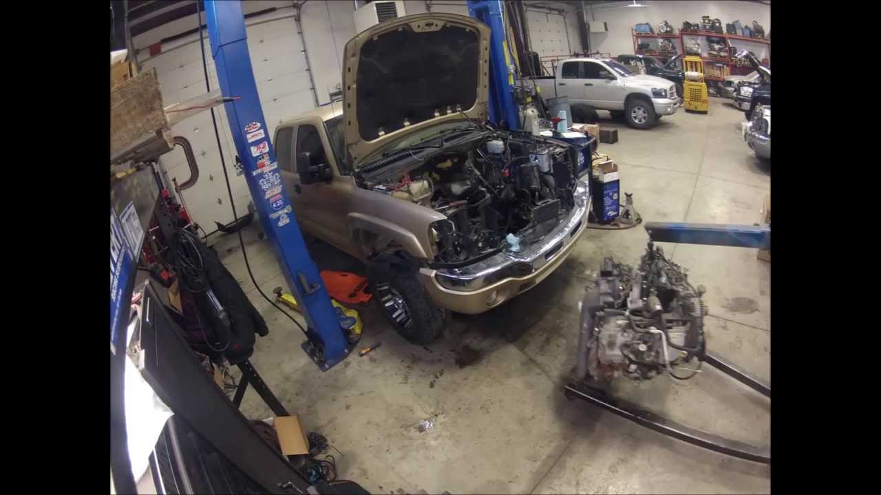 LB7 Engine Removal Time Lapse - YouTube