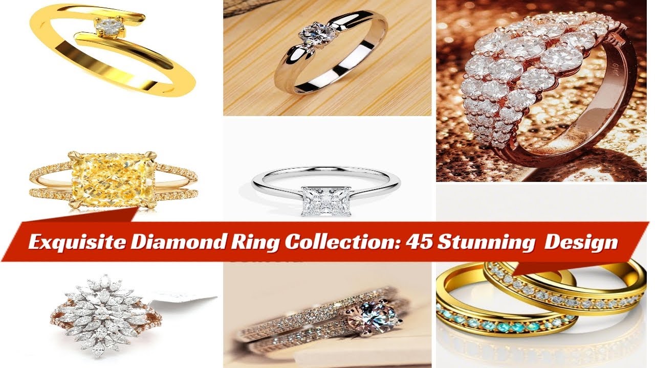 Exquisite Diamond Ring Collection: 45 Stunning Design - YouTube