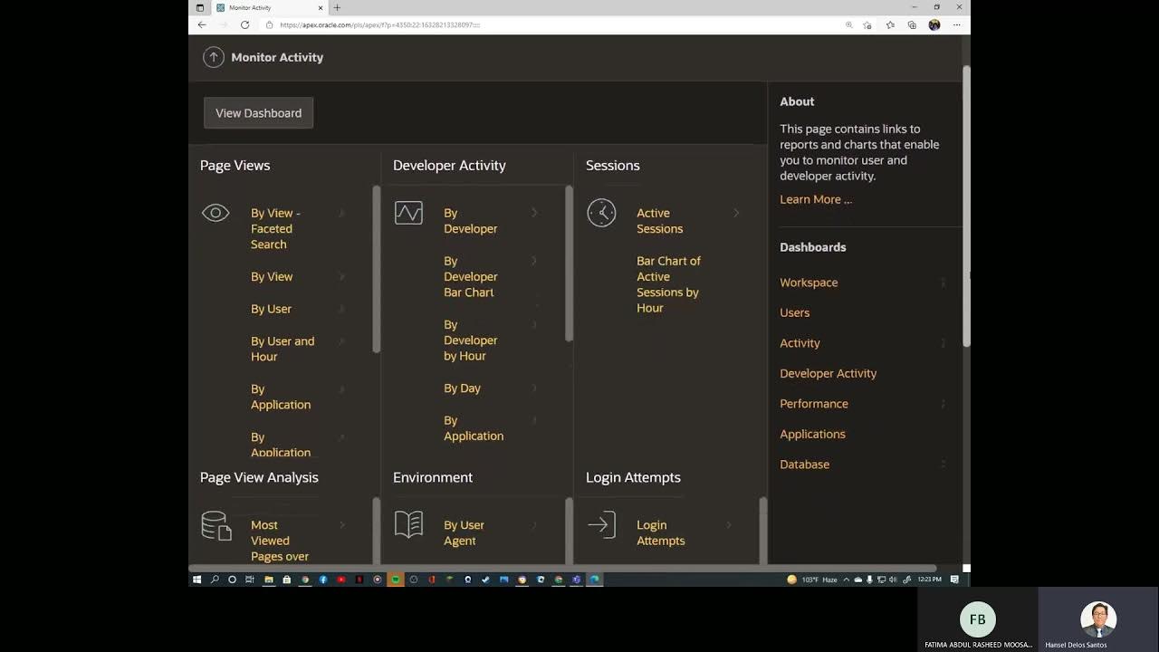 Oracle Apex Admin / Chart & Calendar Components & Region Customizations ...